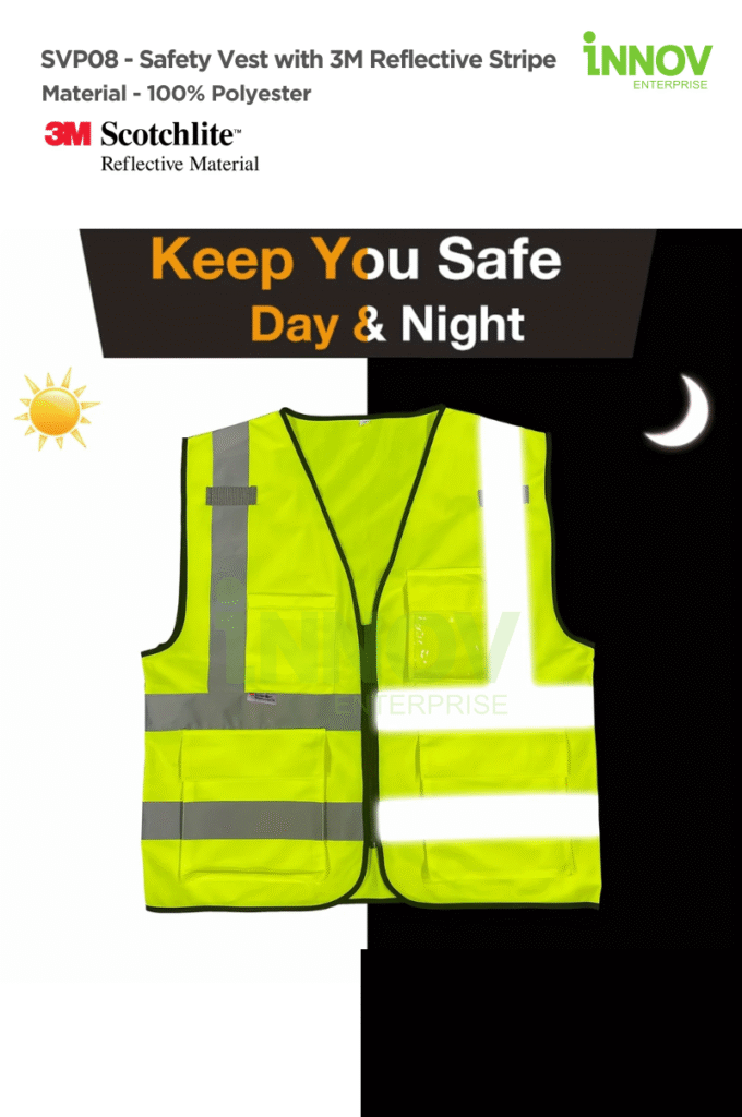 SVP08 Safety Vest with 3M Reflective Stripe - Innov Enterprise