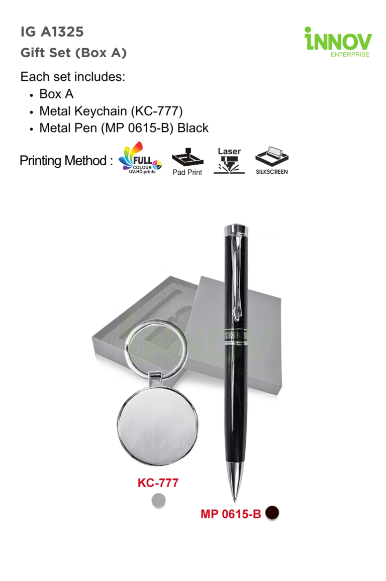 Customised Gift Set with Box Singapore | Pen and Key chain for ...