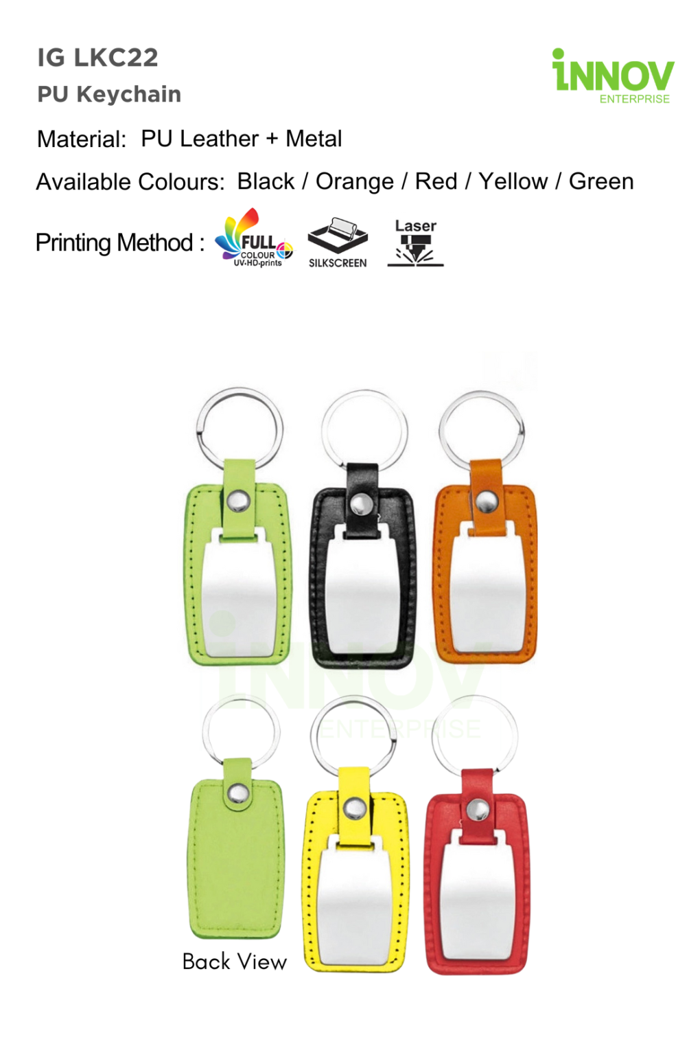 Custom Leather Keyring Singapore | PU Leather Keyrings for Business ...