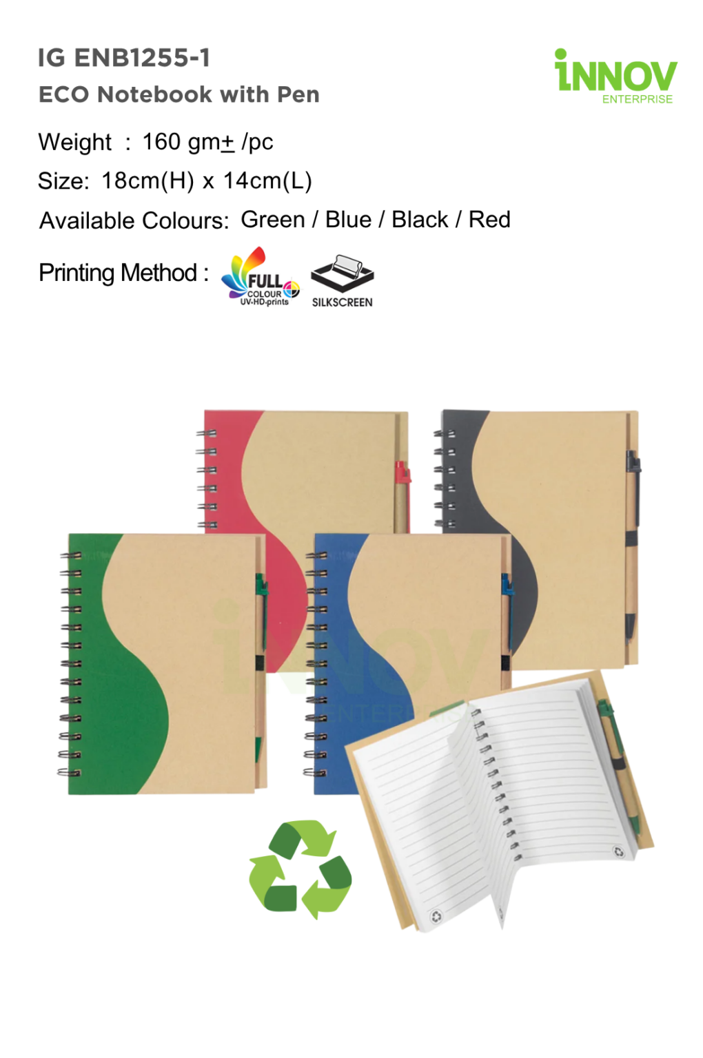 Customised Eco Spiral Notebook Singapore | Practical Notebook for ...