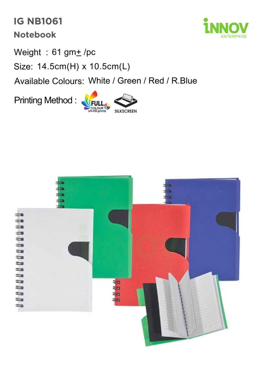 Spiral Notebook with Logo Singapore | Handy Notebook for Marketing ...